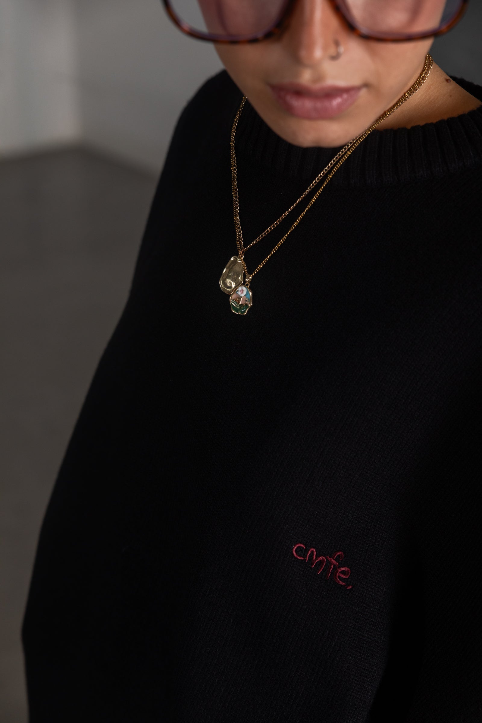 mono knitted jumper – COMFEE.